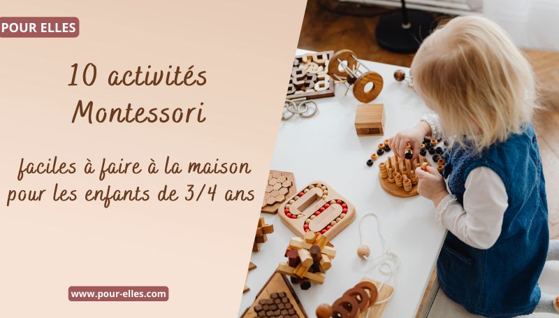 10 activités Montessori faciles à faire à la maison pour les enfants de ...
